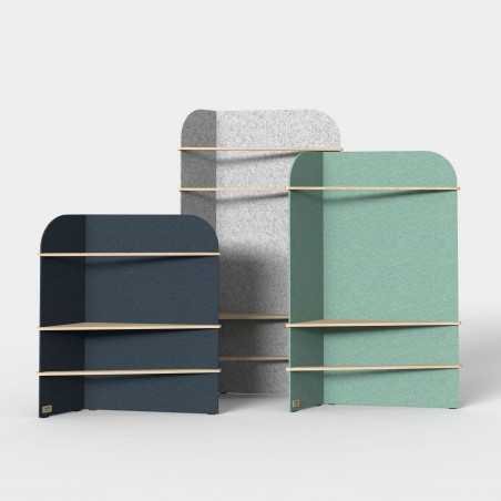 Biombo acústico Angle diseñado por Ximo Roca. Fabricado en [ECO]Panel